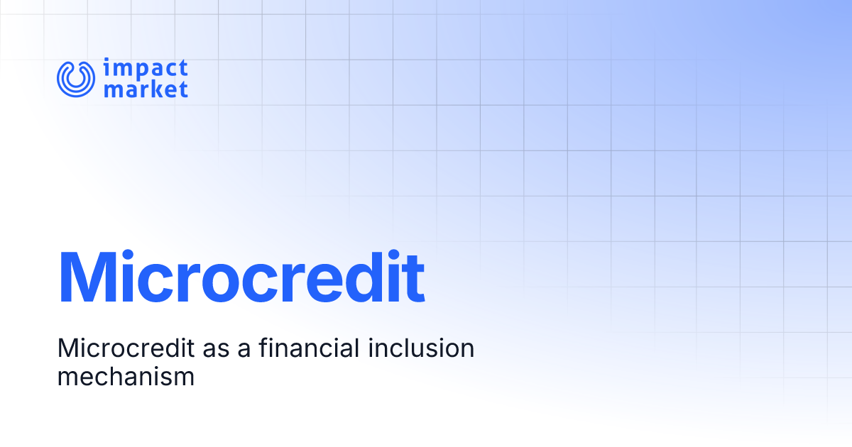 Microcredit | impactMarket